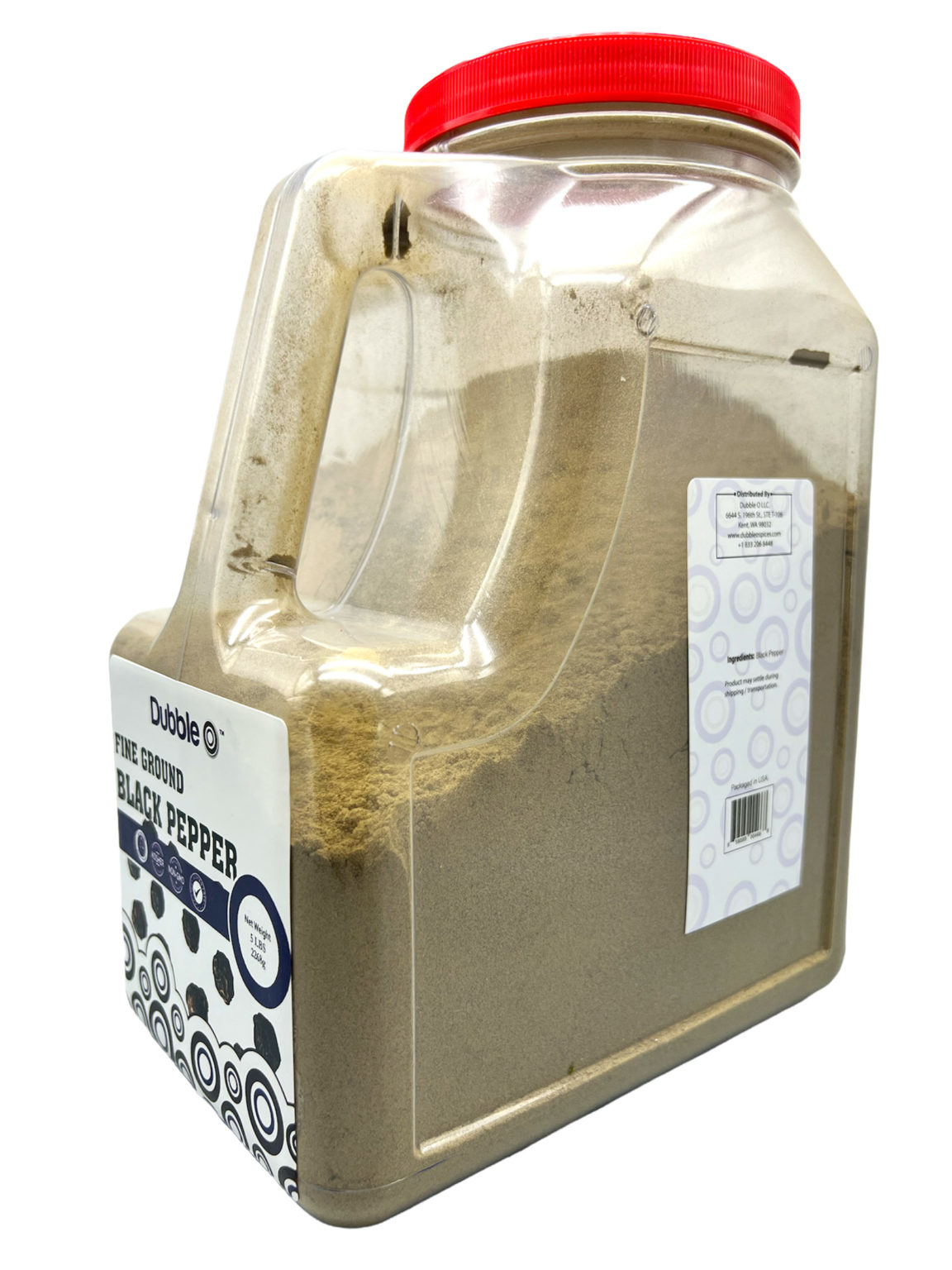Fine Ground Black Pepper in Bulk – 5 LBS / 80 oz - Dubble O - Quality ...