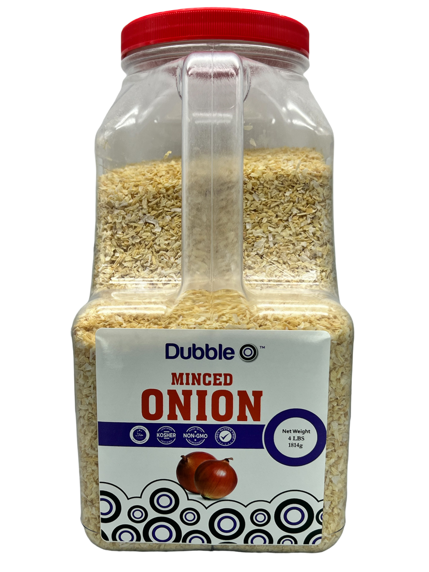 Minced Onion in Bulk – 4 LBS / 64 oz - Dubble O - Quality Herbs and Spices