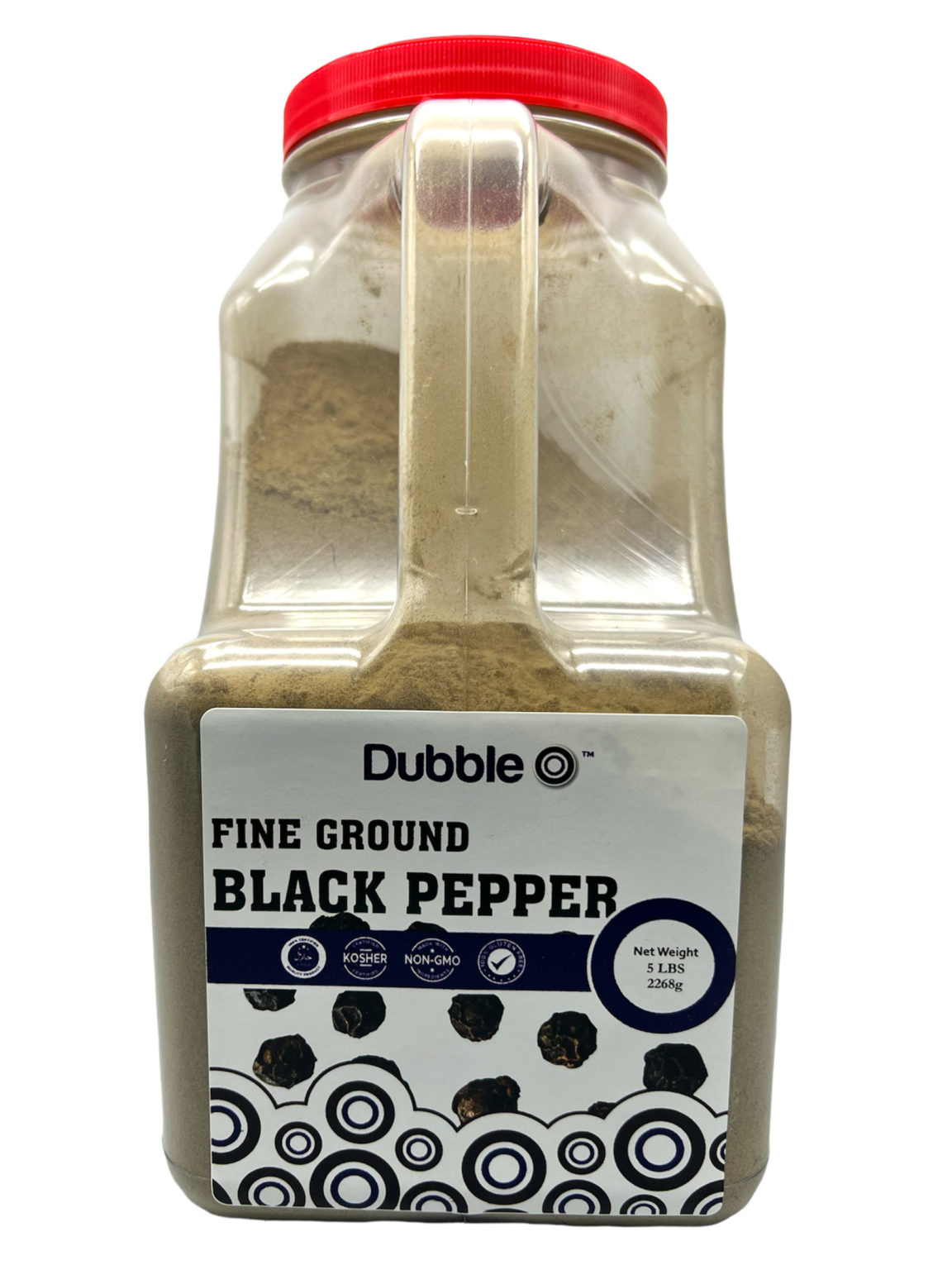 Fine Ground Black Pepper in Bulk – 5 LBS / 80 oz - Dubble O - Quality ...